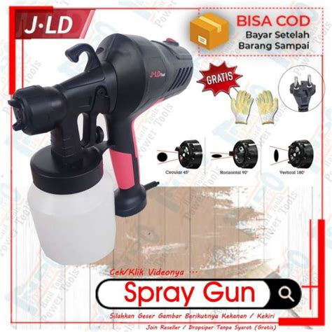 Promo Spray Gun Electrik Alat Semprot Cat Minyak Dinding Pistol Tembok Diskon Di Seller