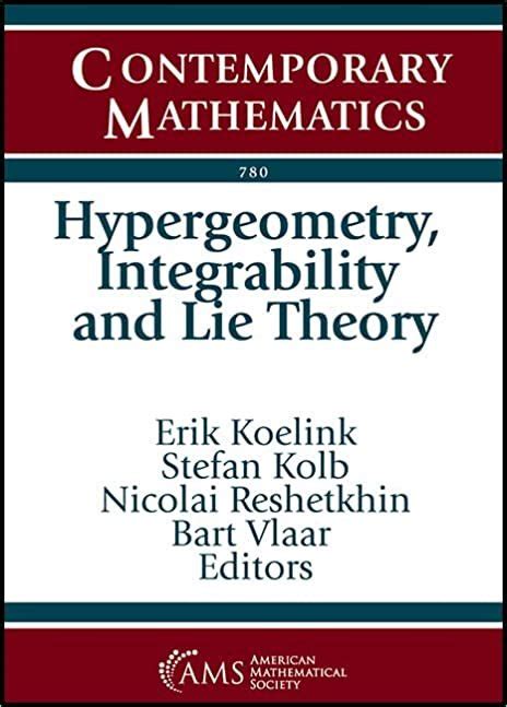 Hypergeometry Integrability And Lie Theory Medical Book Seller Pakistan