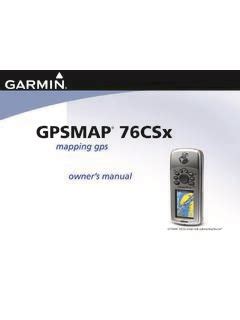 GPSMAP CSx Garmin Gpsmap Csx Garmin Pdf PDF PRO