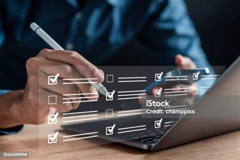 체크리스트 비즈니스 목표 마케팅 계획 품질 관리 품질 보증 및 개선 표준화 인증 규정 서비스 및 표준 준수 개발에 대한 스톡 사진 및 기타 이미지 Istock