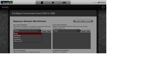 Convert A Csv File Into Xes File In Prom Vanilla