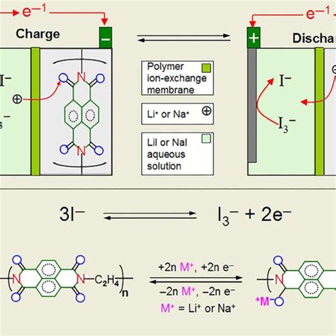 Schematic Illustration Of Cell Structure And Electrode Reactions A