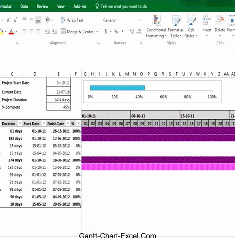 11 Excel Gantt Chart Template 2010 Excel Templates Excel Templates