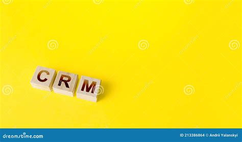 Wooden Blocks With Crm Customer Relationship Management Data Analysis Increase Sales