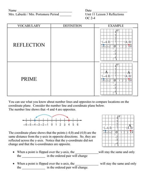 Unit 11 Lesson 4 Reflections Docx