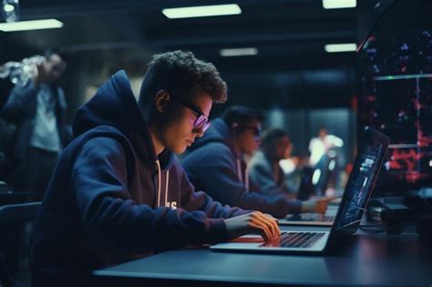 STEM Coding Challenge Event With Participants Generative Ai Premium AI Generated Image