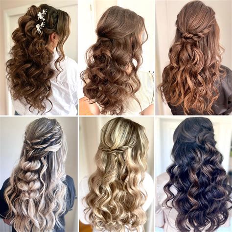 Curly Hairstyles For Wedding Half Up