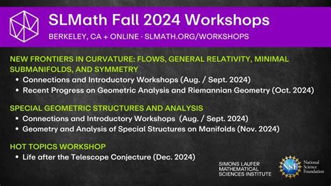 Msri Simons Laufer Mathematical Sciences Institute Slmath On Linkedin Slmath Formerly Msri
