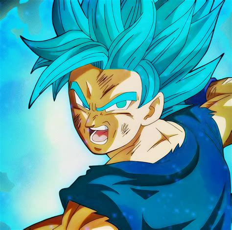 Super Saiyan Blue 2 Goku With Aura By Vegitoblackgreen On Deviantart