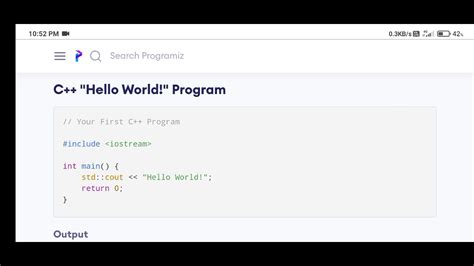 Hello World In C YouTube