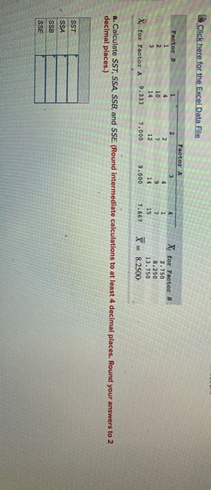 solved click here for the excel data file factor d 1 2 3 x