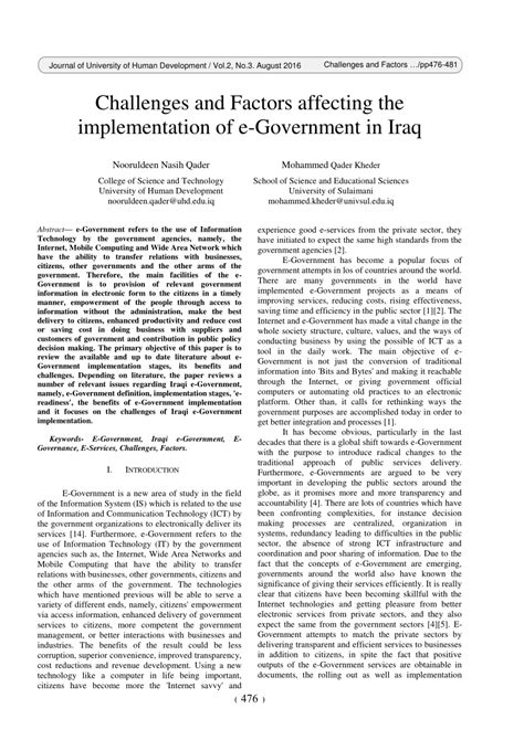 Pdf Challenges And Factors Affecting The Implementation Of E