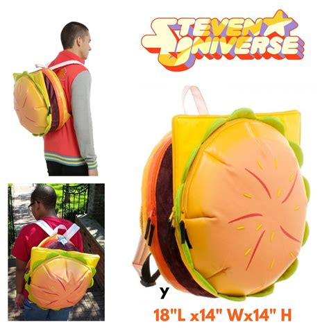 Cartoon Network Steven Universe Cheeseburger Cosplay Backpack School
