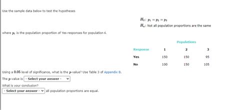solved use the sample data below to test the hypotheses
