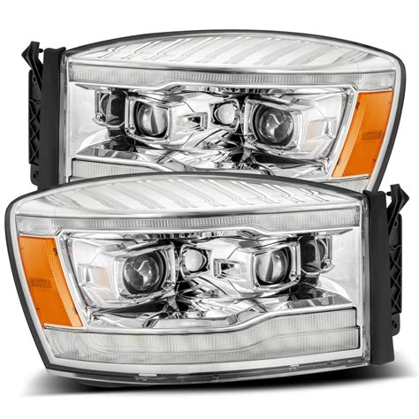 Alpharex 880534 Luxx Led Projector Headlights Chrome W Sequential