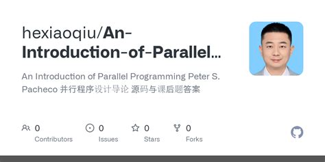 Github Hexiaoqiuan Introduction Of Parallel Programming Peter