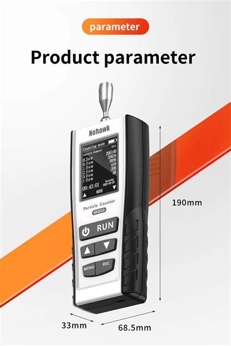 Dust Particle Counter Gas Detector Pm2 5 Pm10 Air Particulates Measure Meter Particle Air Ion