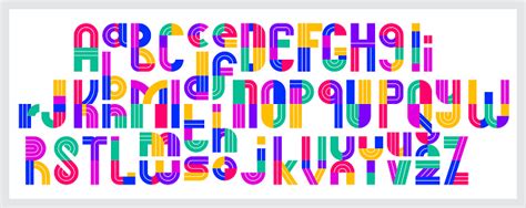 키즈 알파벳 다채로운 기하학적 벡터 글꼴 문자는 제목과 로고 생성 대문자 및 소문자에 사용하기 쉽습니다 건설 산업에 대한 스톡 벡터 아트 및 기타 이미지 Istock