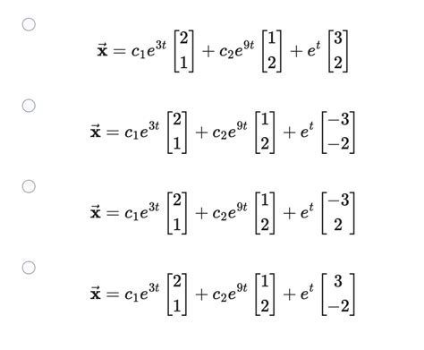 Solved Find The General Solution To The Linear System