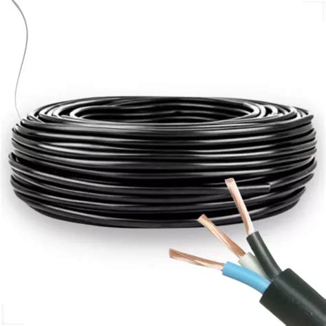 Fio Cabo Pp Cobre 3x2 5mm 3 Vias 2 5 Milimetros Rolo C 100mt Parcelamento Sem Juros