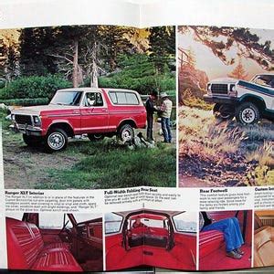 1978 Ford Bronco Sales Brochure Etsy