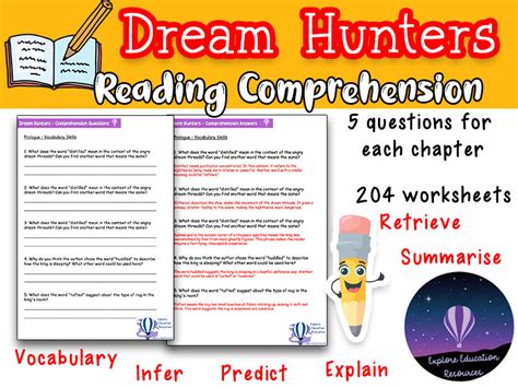 Ks2 Dream Hunters By Nazima Pathan Reading Comprehension Worksheets 1224 Vipers Questions