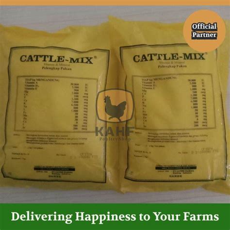 Cattle Mix Kemasan Asli 1 Kg Premix Sapi Multivitamin Mineral Sanbe Lazada Indonesia