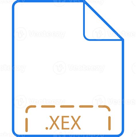 Xex File Icon Deep Rounded Outline Art 57326126 Png