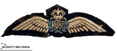 Original Ww2 Royal Australian Air Force Pilots Wing Tropical Use In