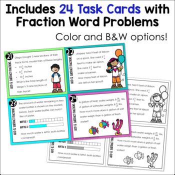 Adding And Subtracting Fractions Word Problems Marvel Math