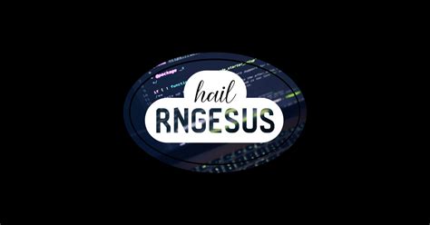 Rng Rngesus Funny Coder Coding Rng Sticker Teepublic