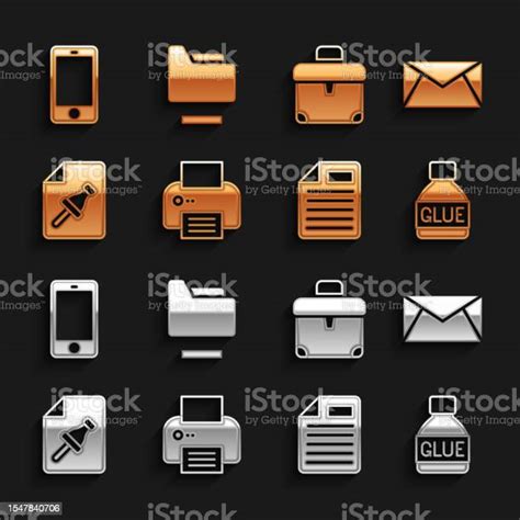 set printer mail and email glue file document note paper with push