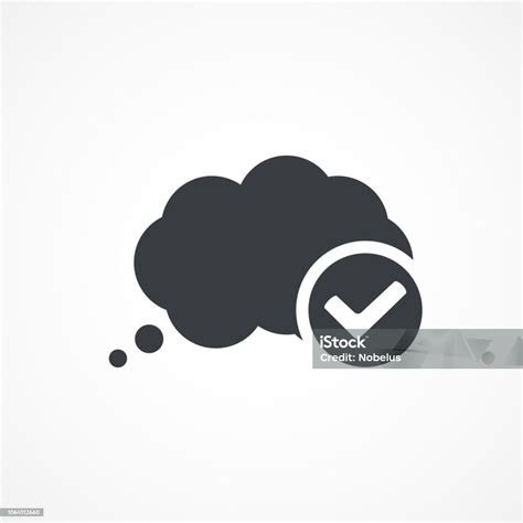 평면 스타일 웹 사이트 디자인 로고 Ui 애플 리 케이 션에 대 한 회색 배경에 고립에서 채팅 버블 체크 아이콘 Jpeg 그림 0명에 대한 스톡 벡터 아트 및 기타 이미지