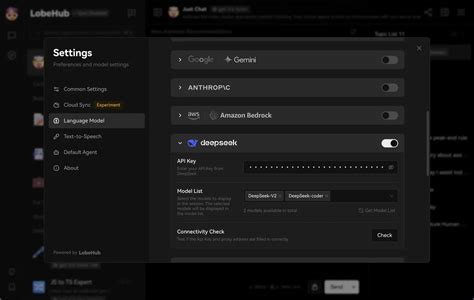 通过 DeepSeek API 结合 LobeChat 实现卓越体验 LobeHub