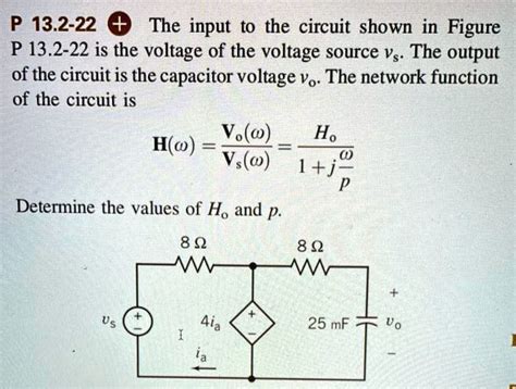 Solved P132 22 The Input To The Circuit Shown In Figure P132 22 Is