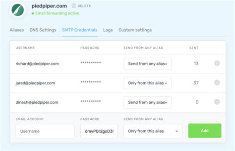 improvmx smtp send professional emails for your domain