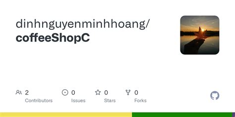 GitHub Dinhnguyenminhhoang CoffeeShopC
