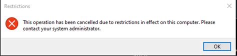 windows registry powershell operation has been cancelled after each