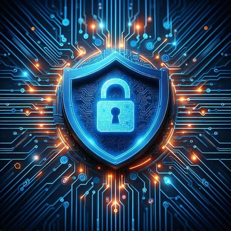 Cybersecurity Background Illustration Of A Lock And Shield Symbolizing Security And Privacy