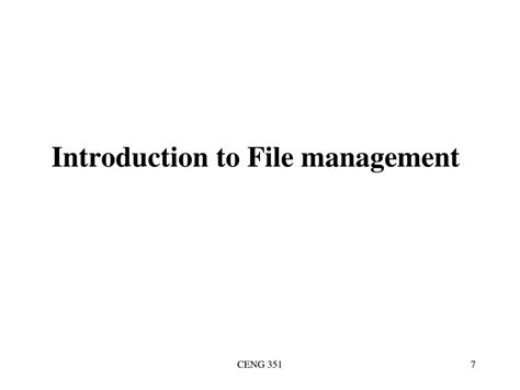 PPT CENG 351 Introduction To Data Management And File Structures PowerPoint Presentation ID
