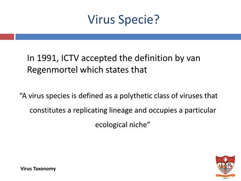 Virus Taxonomy And Classification PDF Biological Sciences Science
