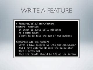 Ruby Testing Cucumber And RSpec KEY