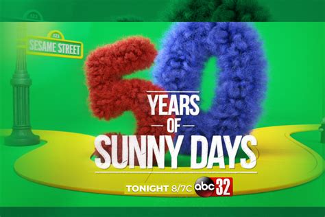 Sesame Street 50 Years Of Sunny Days Tonight 8 7c Waka 8