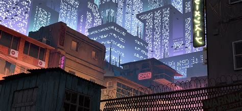 Artstation Street Cyberpunk Concept Art