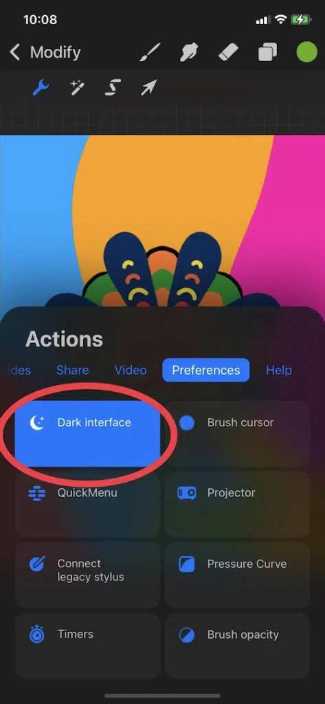 How To Use Dark Mode With Procreate And Procreate Pocket Adventures With Art