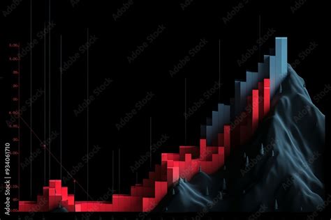 Isolated Ascending Histogram On Dark Background For Data Analysis And Statistical Trends Stock Isolated Ascending Histogram On Dark Background For Data Analysis And Statistical Trends Stock
