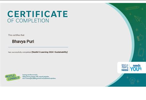 bhavya puri on linkedin completed e learning training on the sustainability and reducing the…