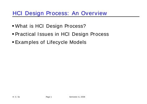 Pdf Hci Design Process An Overview Dokumentips