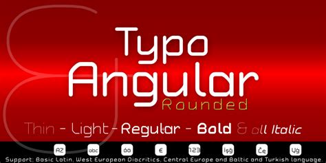 Download Typo Angular Rounded Font