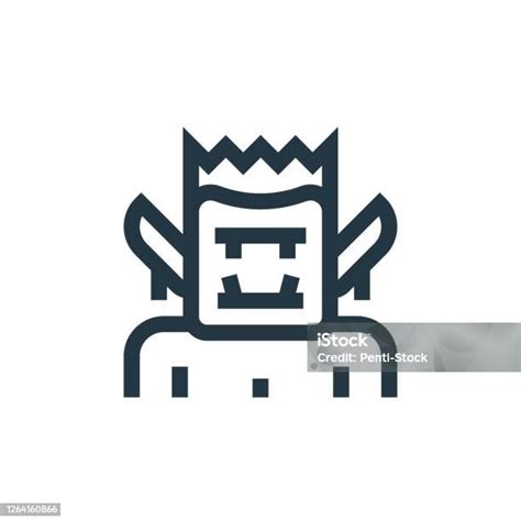 흰색 배경에서 격리된 오크 벡터 아이콘입니다 웹 사이트 디자인 및 모바일 앱 개발을위한 개요 얇은 라인 오크 아이콘 얇은 선 오크 윤곽선 아이콘 벡터 일러스트레이션입니다